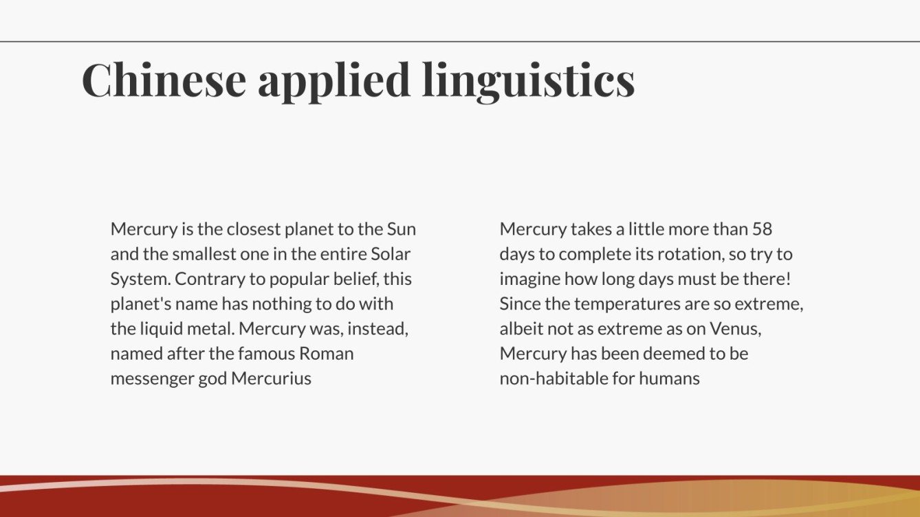 Chinese Applied Linguistics - Master of Arts in Chinese