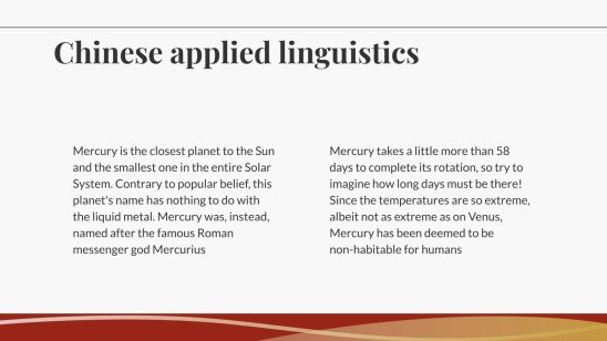 Chinese Applied Linguistics - Master of Arts in Chinese