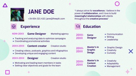 Game Designer Portfolio Presentation
