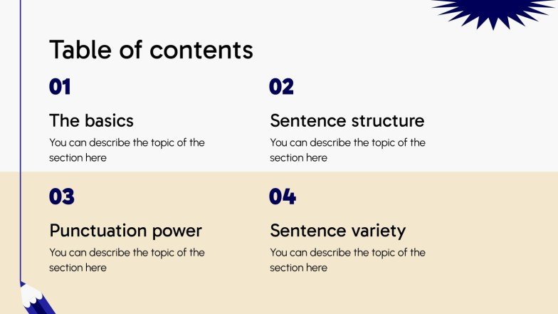Grammar and Sentence Structure Mastery - 6th Grade
