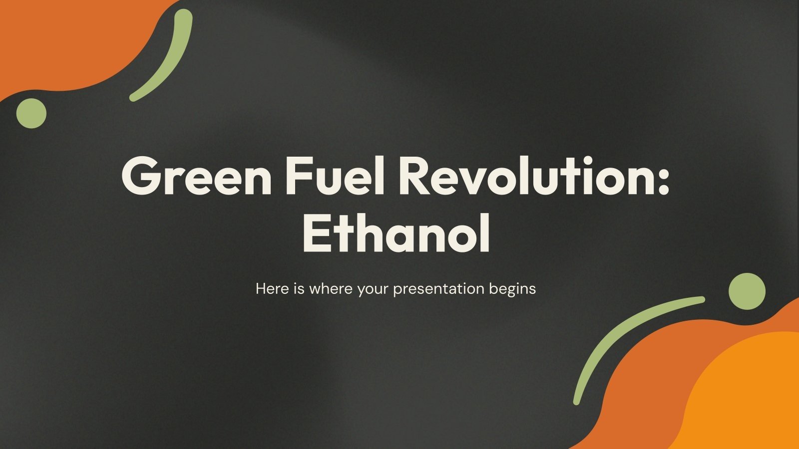 Green Fuel Revolution: Ethanol Presentation