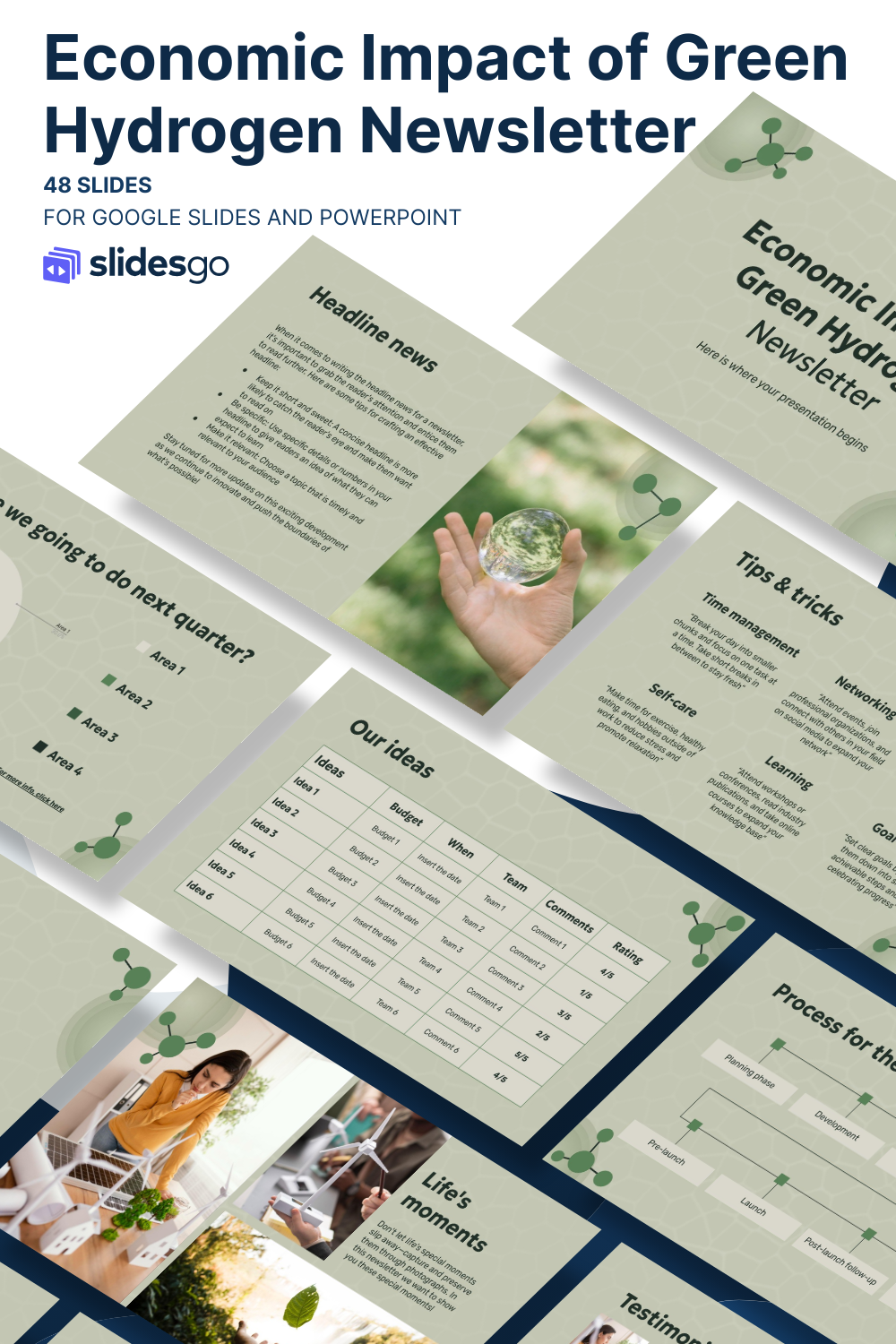 Economic Impact of Green Hydrogen Newsletter Presentation