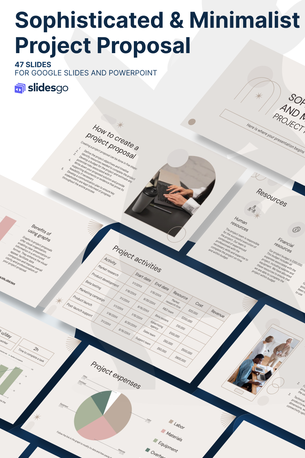 Sophisticated and Minimalist Project Proposal Presentation