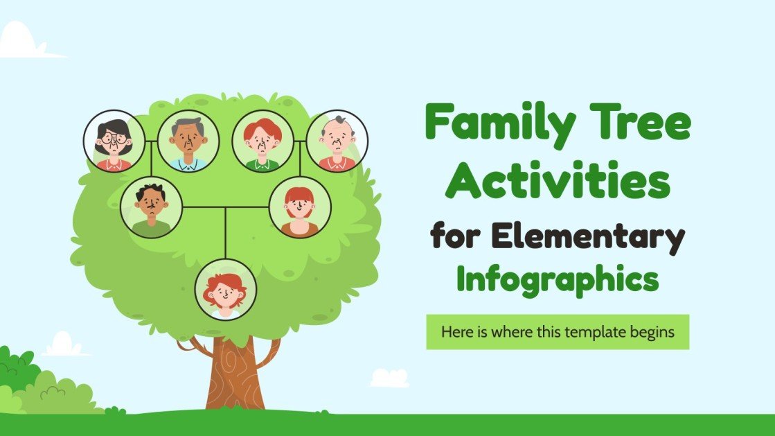 Family Tree Activities for Elementary Infographics