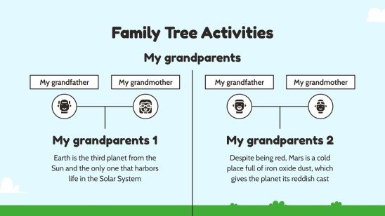 Family Tree Activities for Elementary Infographics