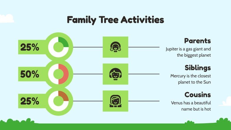 Family Tree Activities for Elementary Infographics