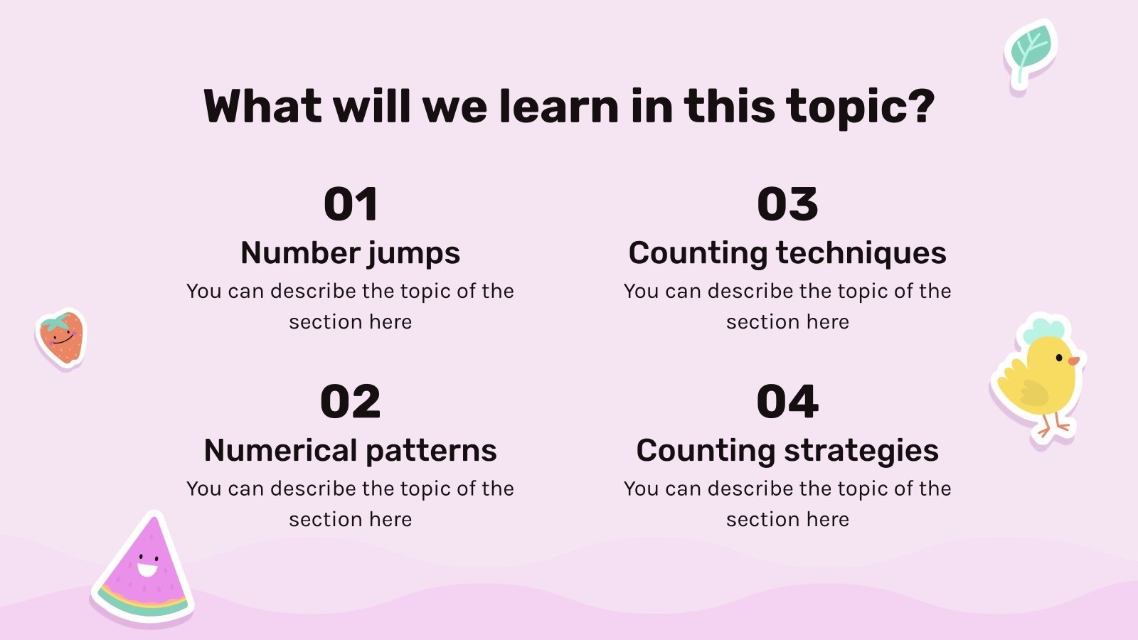Patterns and Skip Counting - Math - 1st Grade Presentation