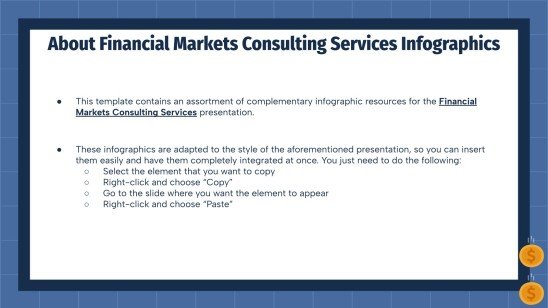 Financial Markets Consulting Services Infographics