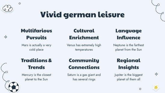 Hobbies, Interests, and Leisure Activities - German
