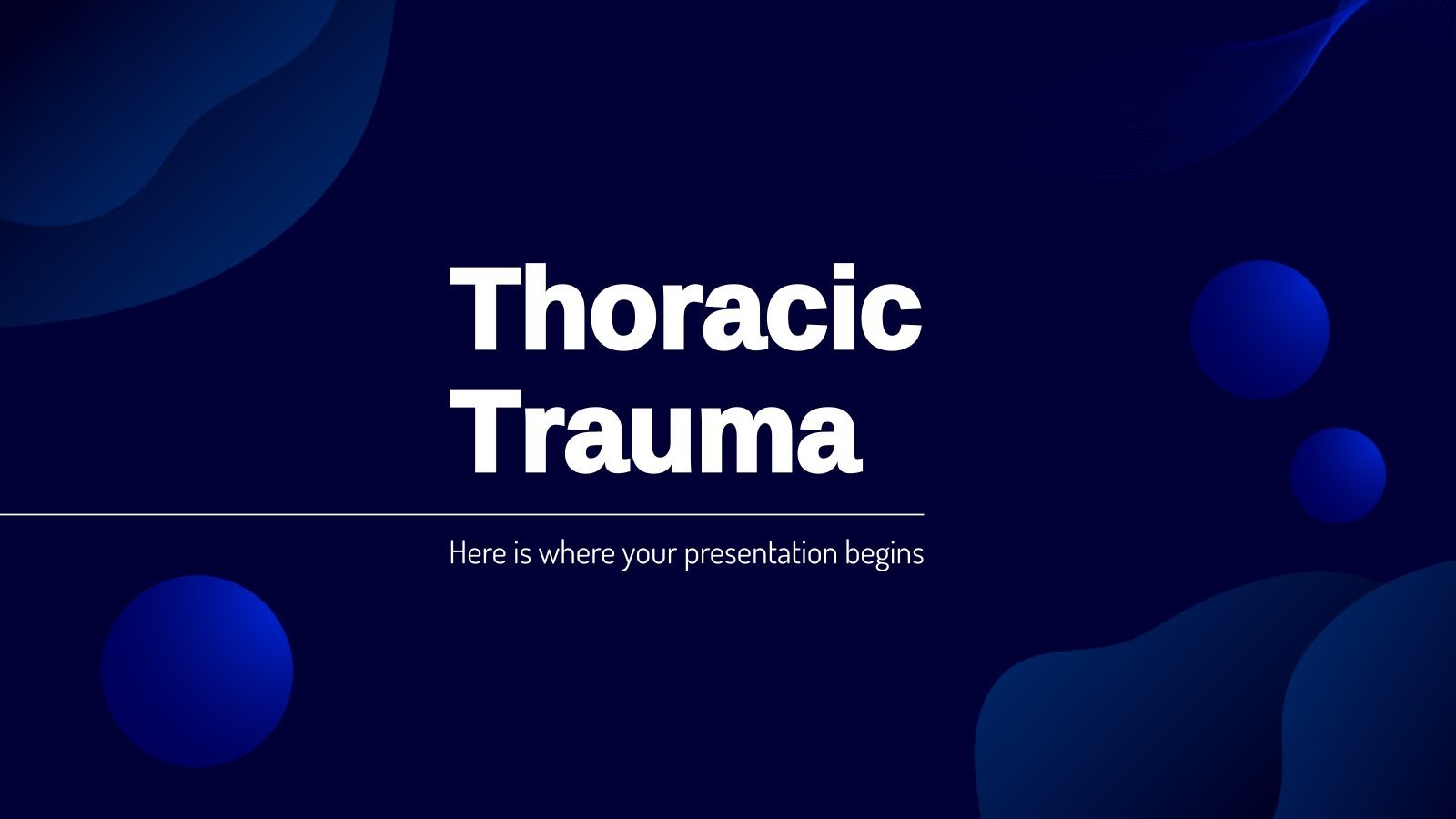 Thoracic Trauma Presentation
