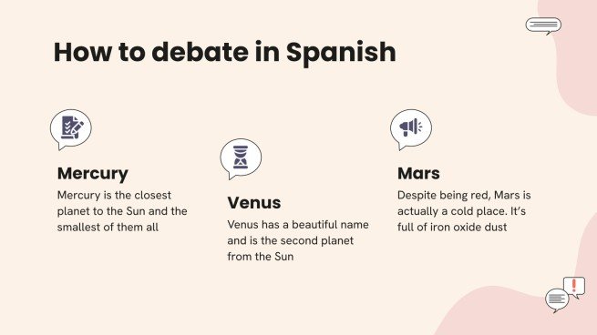 Debate and Persuasive Communication - Spanish - 11th Grade