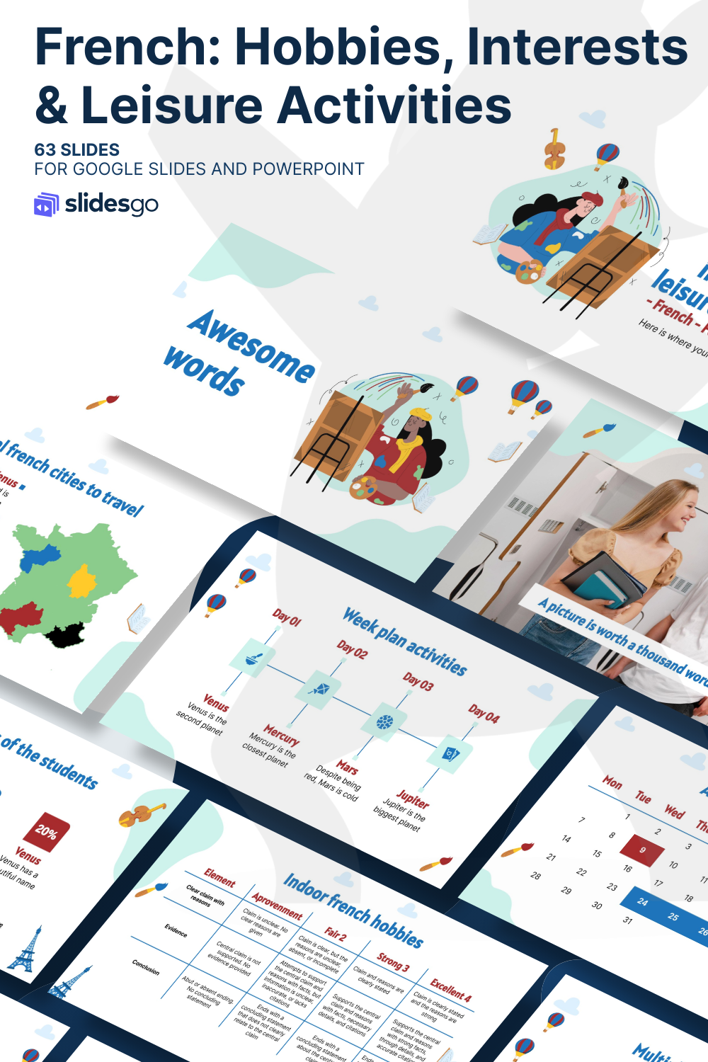 Hobbies, Interests and Leisure Activities - French