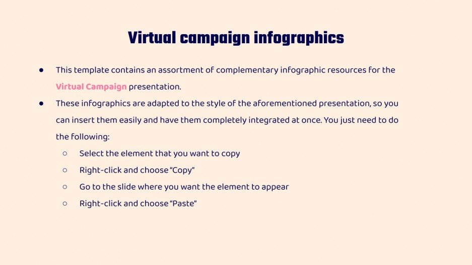 Virtual Campaign Infographics | Google Slides and PPT theme