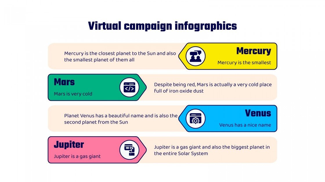Virtual Campaign Infographics | Google Slides and PPT theme