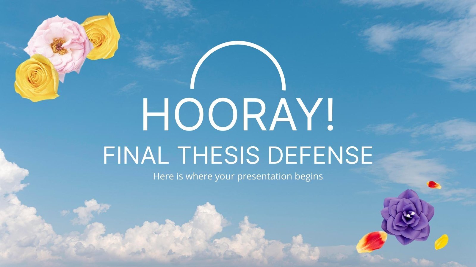 HOORAY! Final Thesis Defense | Google Slides and PPT theme