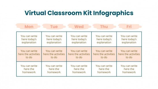Virtual Classroom Kit Infographics | Google Slides & PPT template