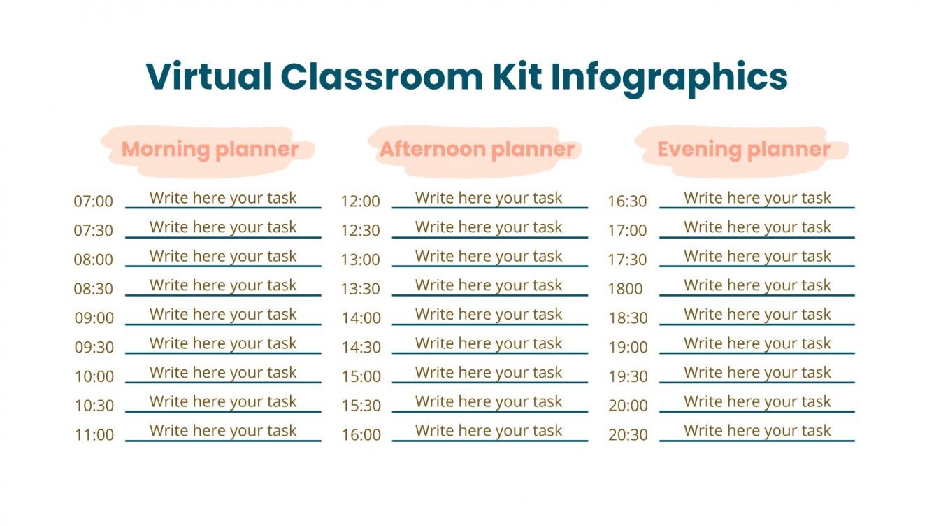 Virtual Classroom Kit Infographics | Google Slides & PPT template