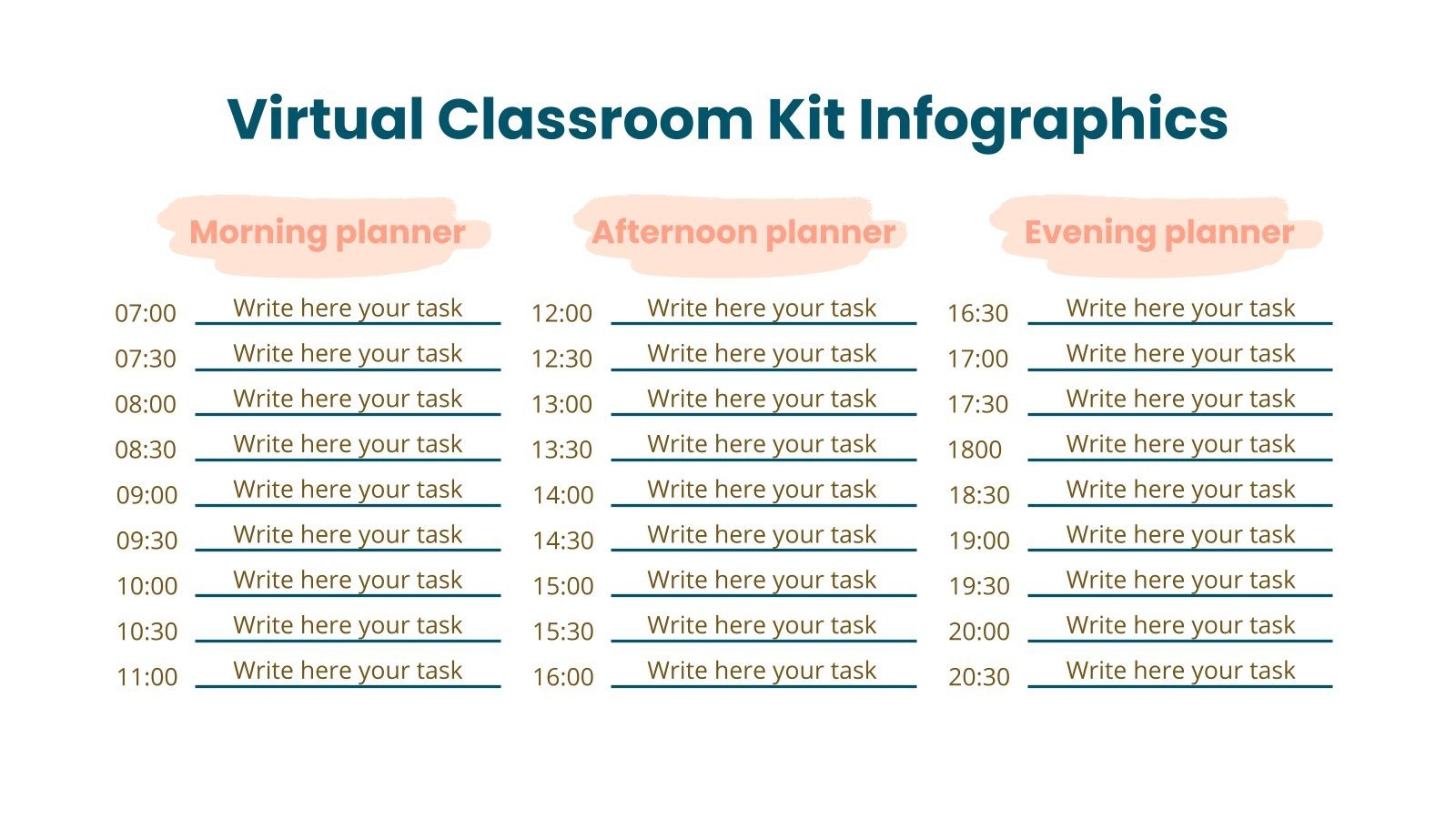 Virtual Classroom Kit Infographics | Google Slides & PPT template