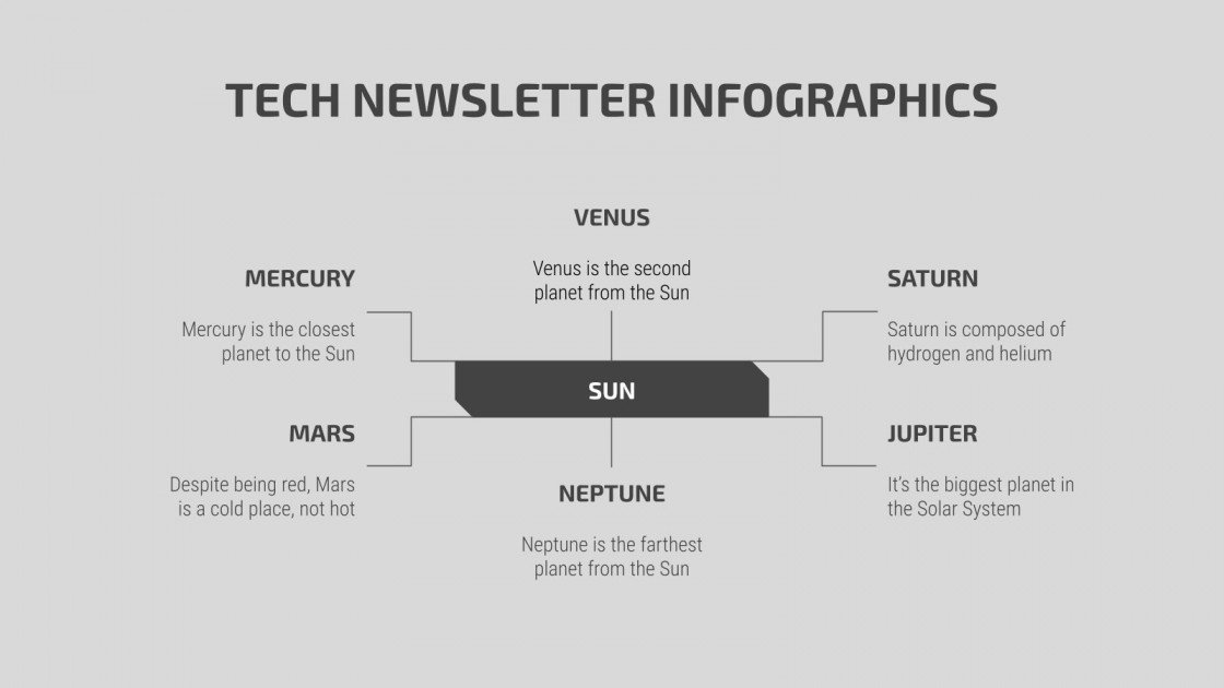 Tech Newsletter Infographics | Google Slides and PPT