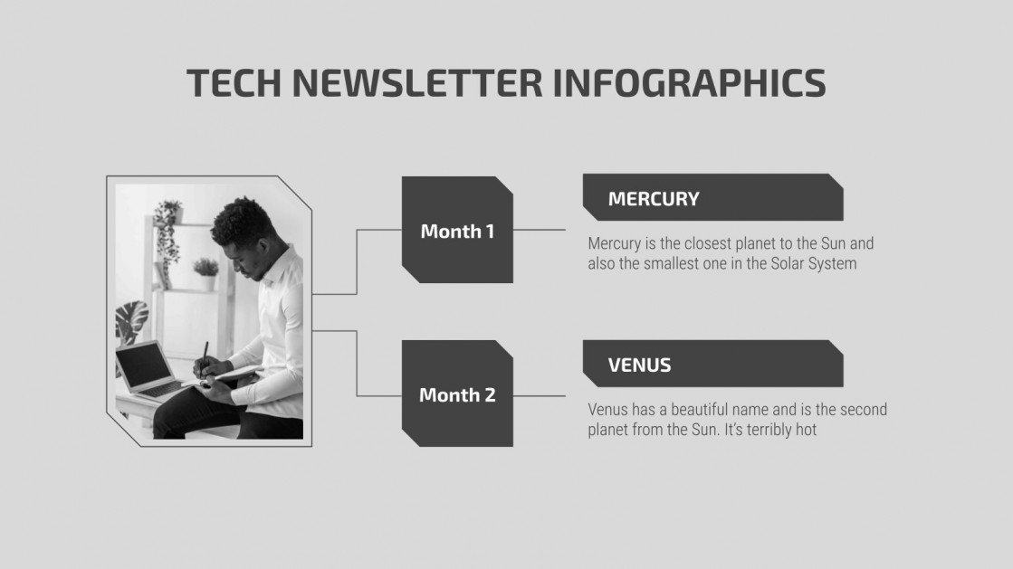 Tech Newsletter Infographics | Google Slides and PPT