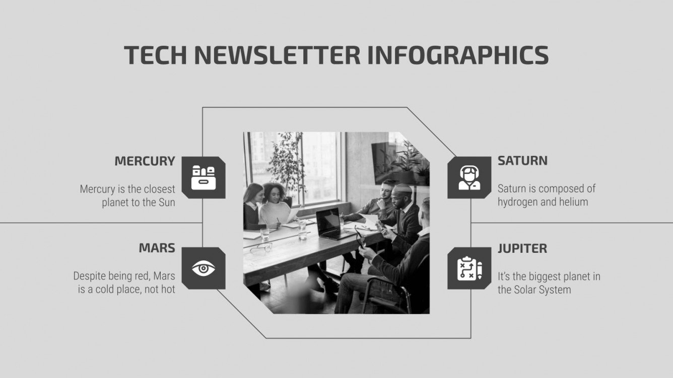 Tech Newsletter Infographics | Google Slides and PPT