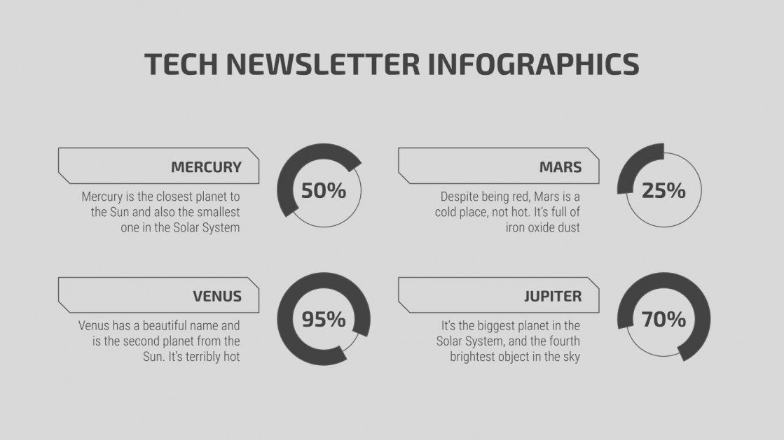Tech Newsletter Infographics | Google Slides and PPT