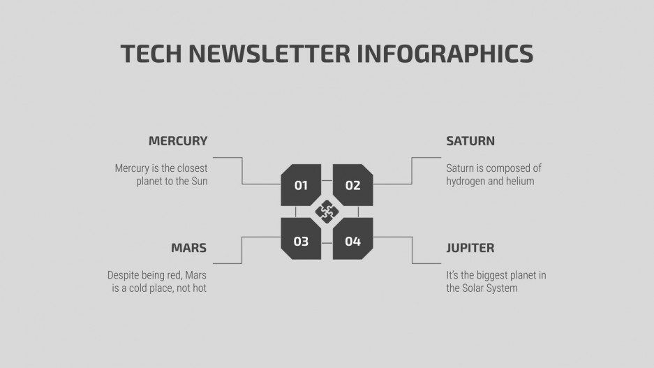 Tech Newsletter Infographics | Google Slides and PPT