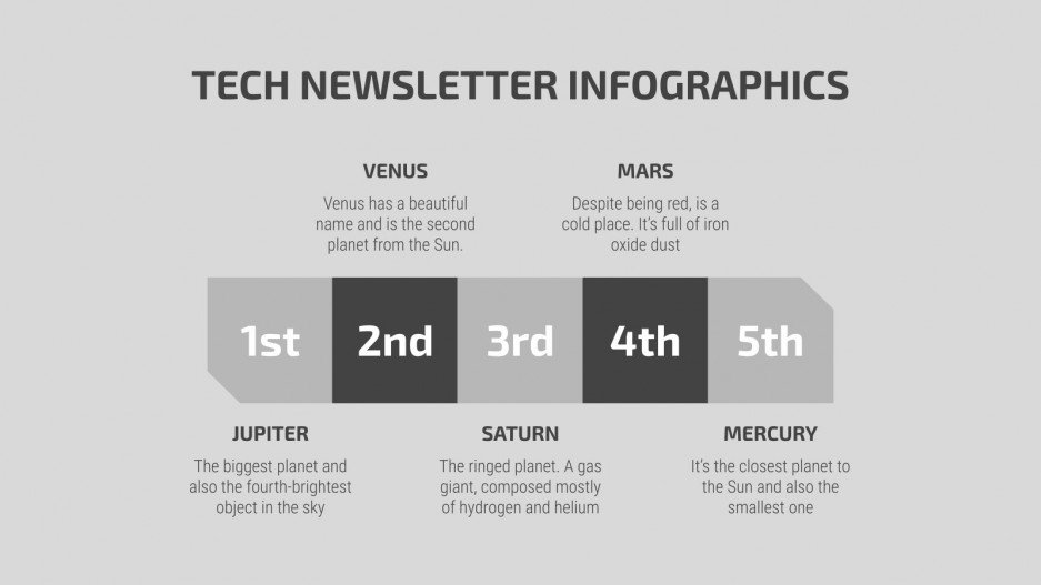 Tech Newsletter Infographics | Google Slides and PPT