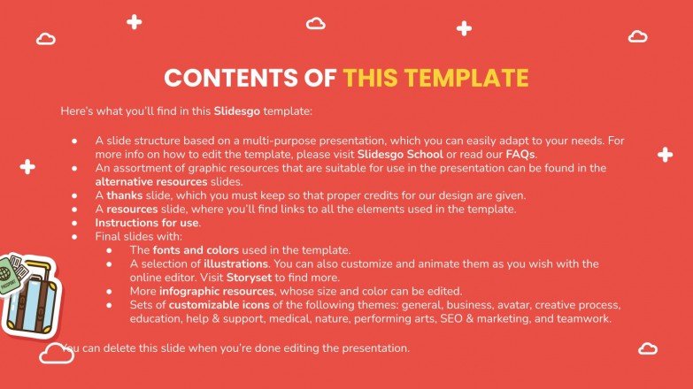 Cute Sticker Google Slides theme & PowerPoint template