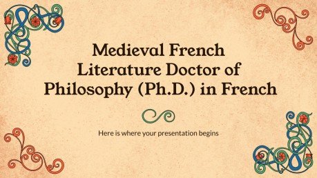 Medieval French Literature - Doctor in French