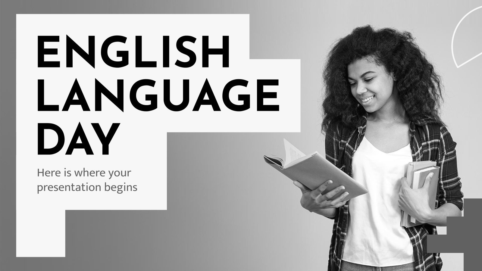 English Language Day | Google Slides & PowerPoint template