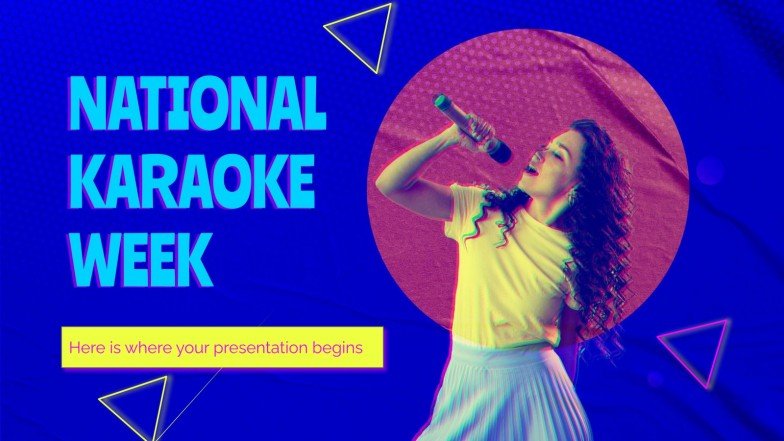 National Karaoke Week (US) | Google Slides & PPT theme