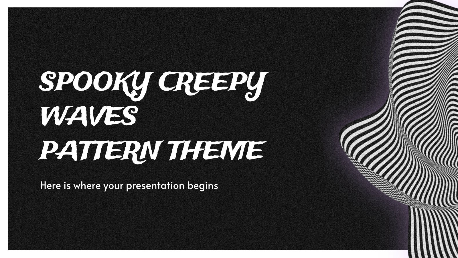 Spooky Creepy Waves Pattern Theme