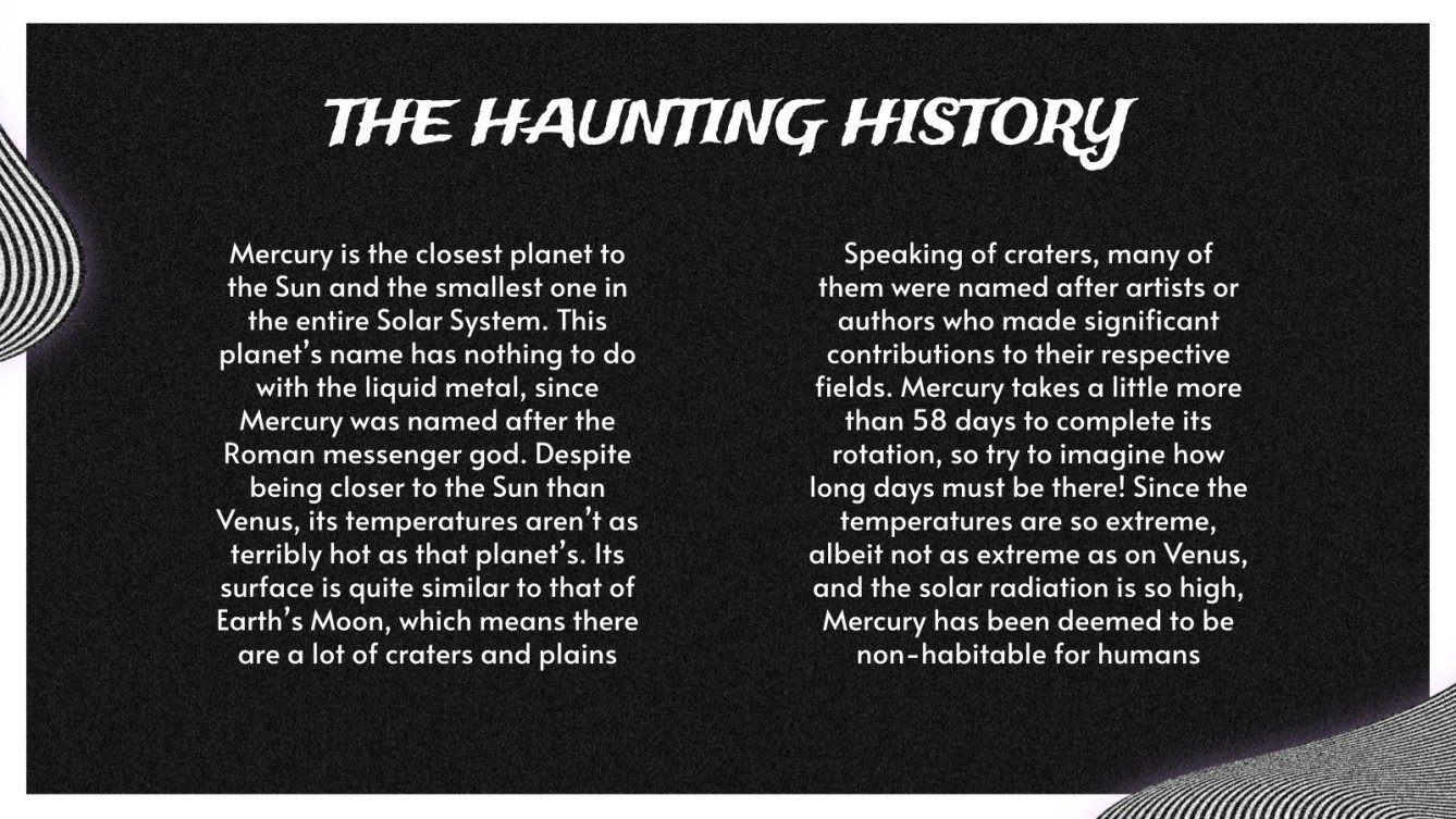 Spooky Creepy Waves Pattern Theme