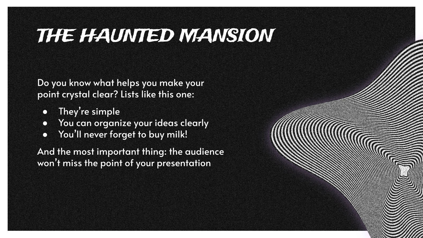 Spooky Creepy Waves Pattern Theme