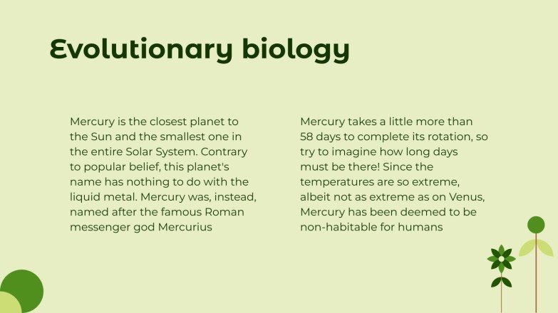 Evolution and Ecology - Biology - 11th Grade Presentation