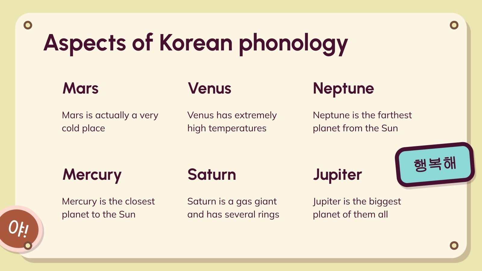 Korean Linguistics - Bachelor of Arts in Korean Presentation