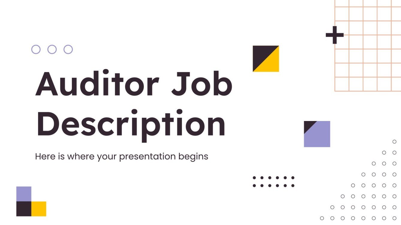 Auditor Job Description Presentation