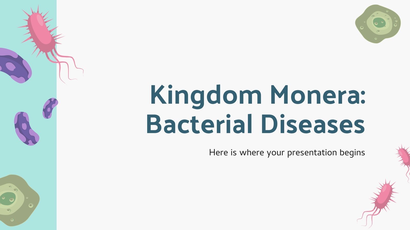 Plantillas gratuitas de Google Slides y PowerPoint sobre bacterias