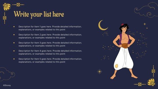 Apresentação de Aladdin