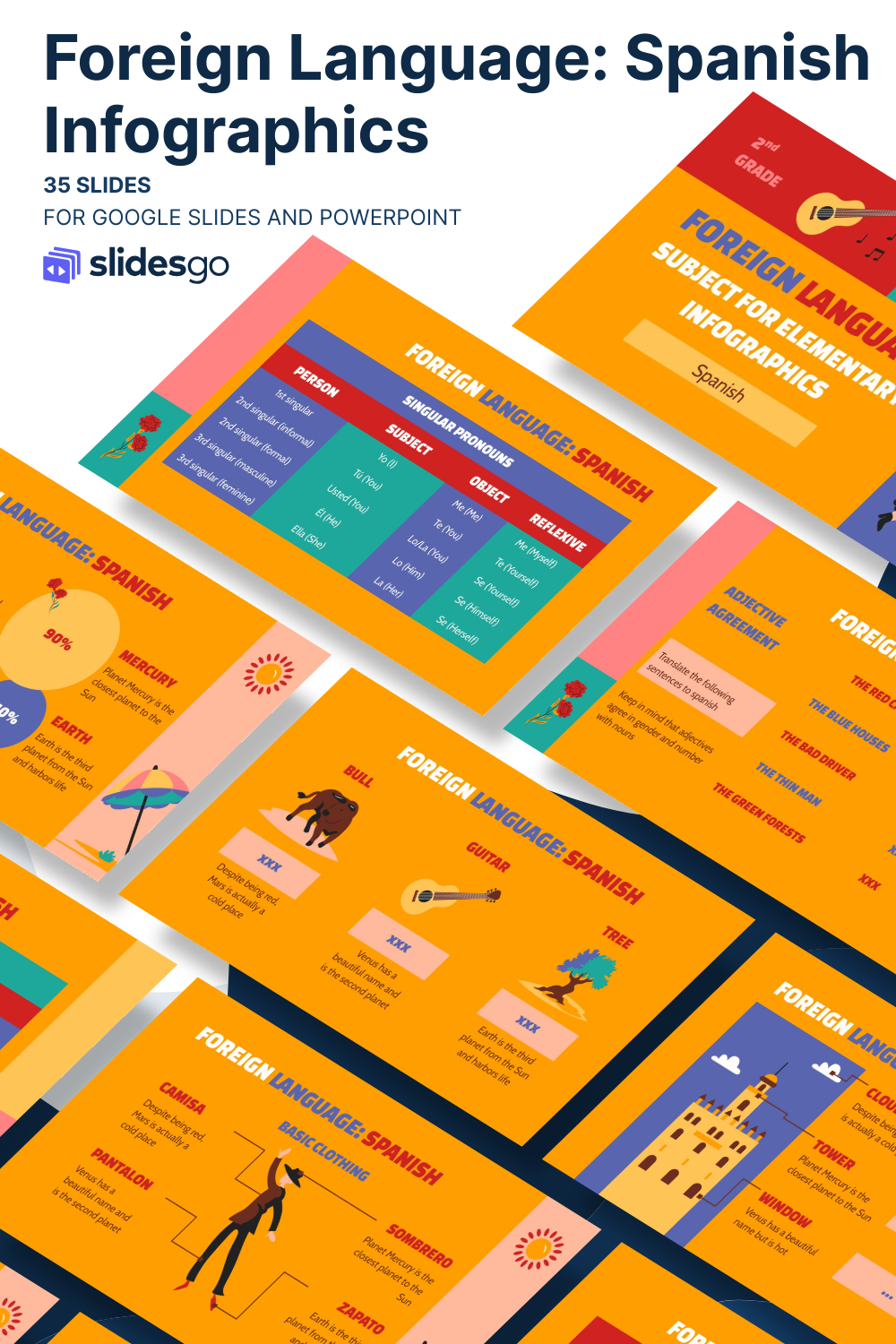 Foreign Language Subject: Spanish Infographics