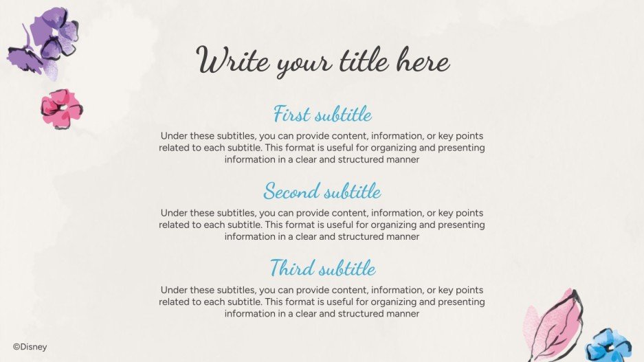 Disney Princess Presentation