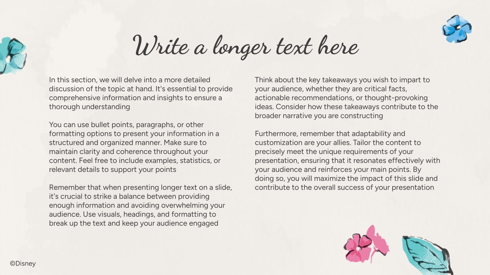 Disney Princess Presentation