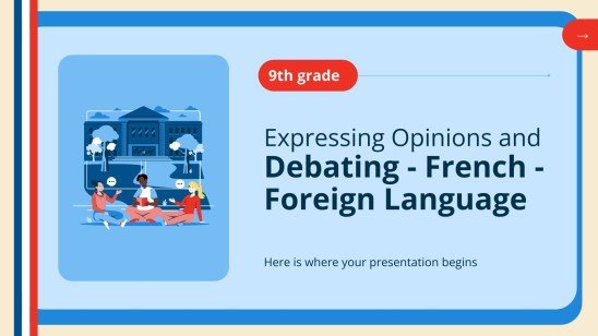 Expressão de opiniões e debates - Francês - 9.º ano