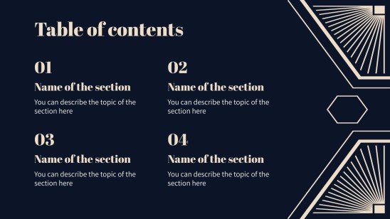 Art Deco Vintagecore Slides Presentation