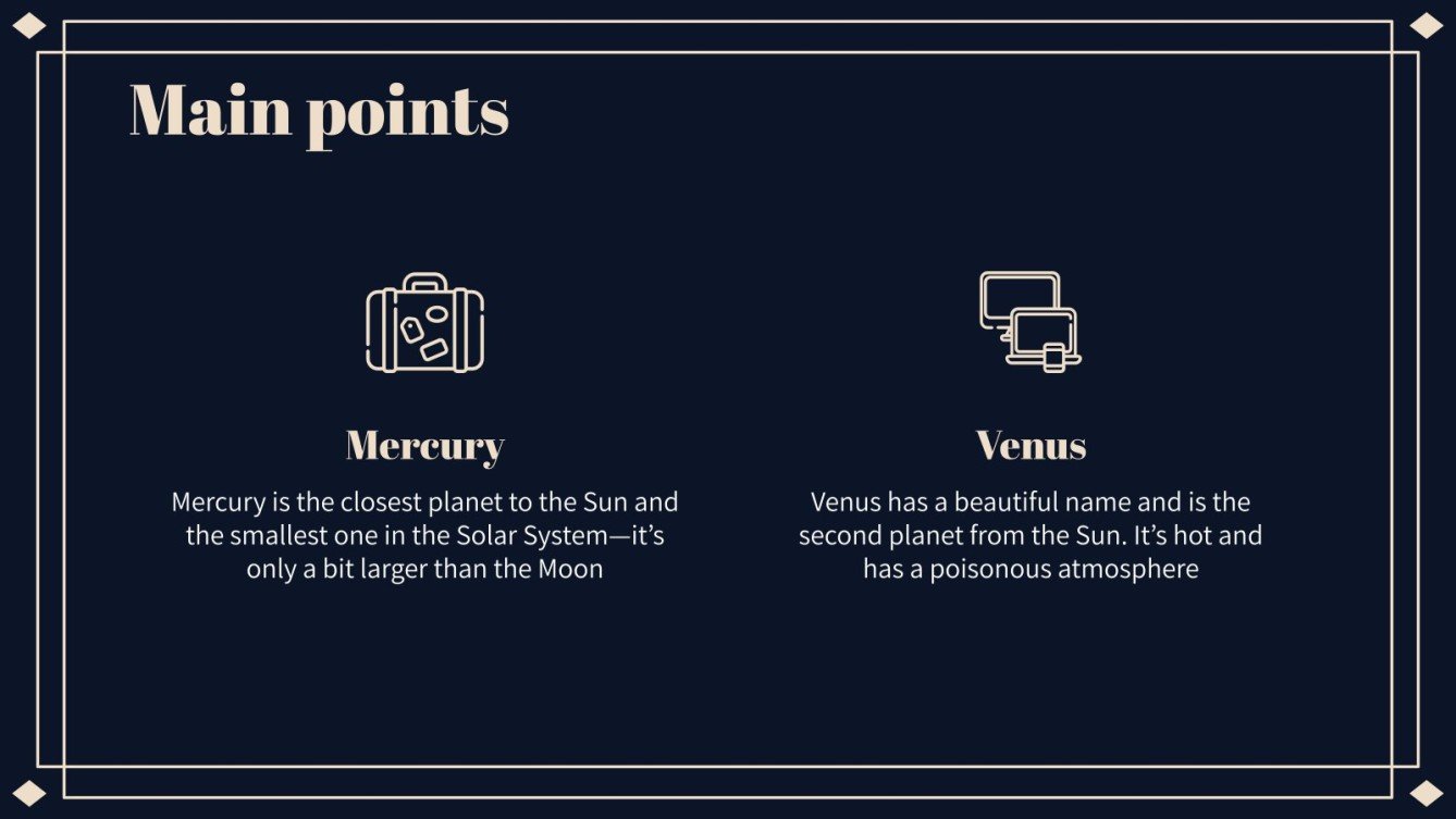 Art Deco Vintagecore Slides Presentation