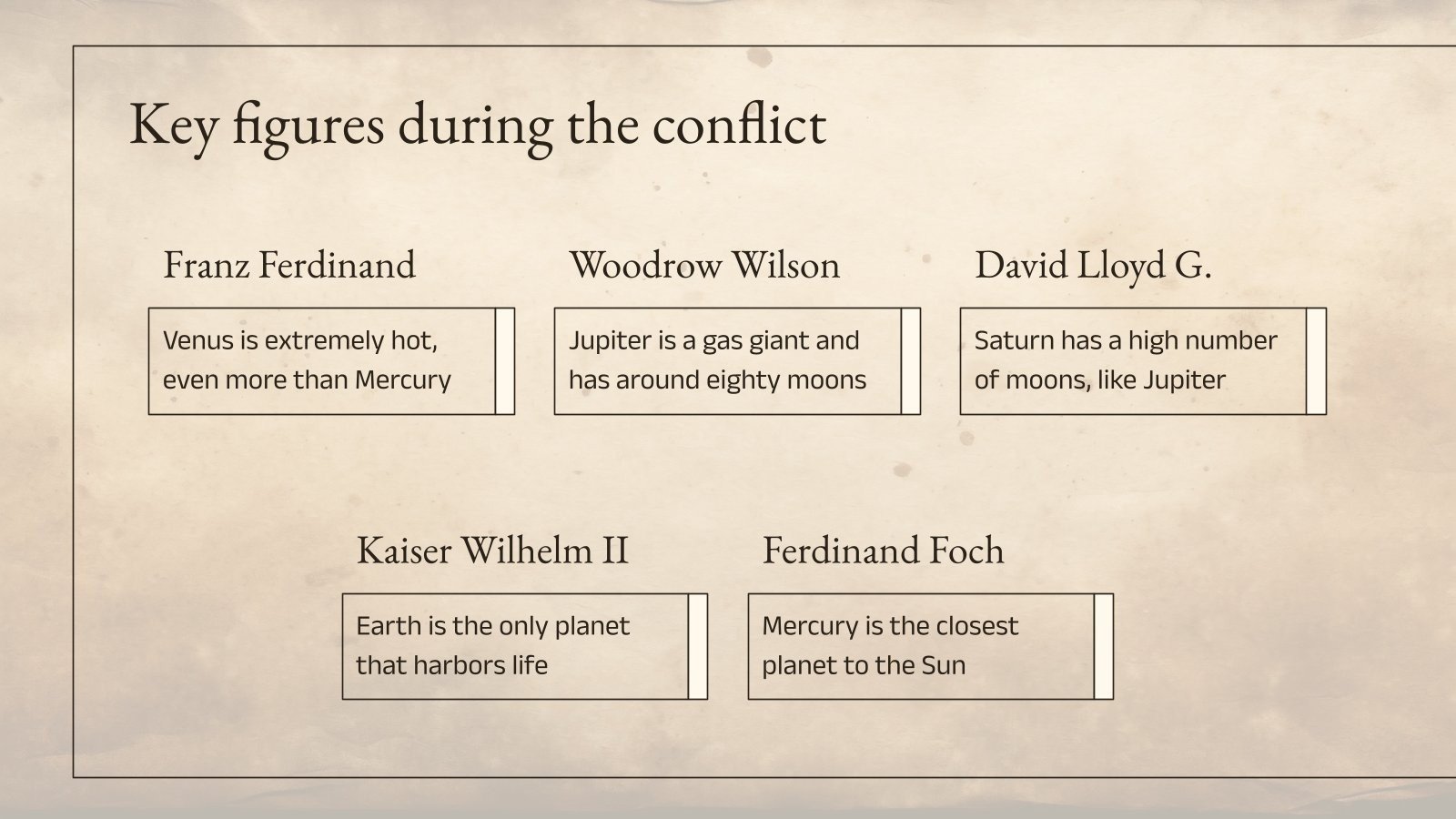 World War I - History - 10th Grade Presentation