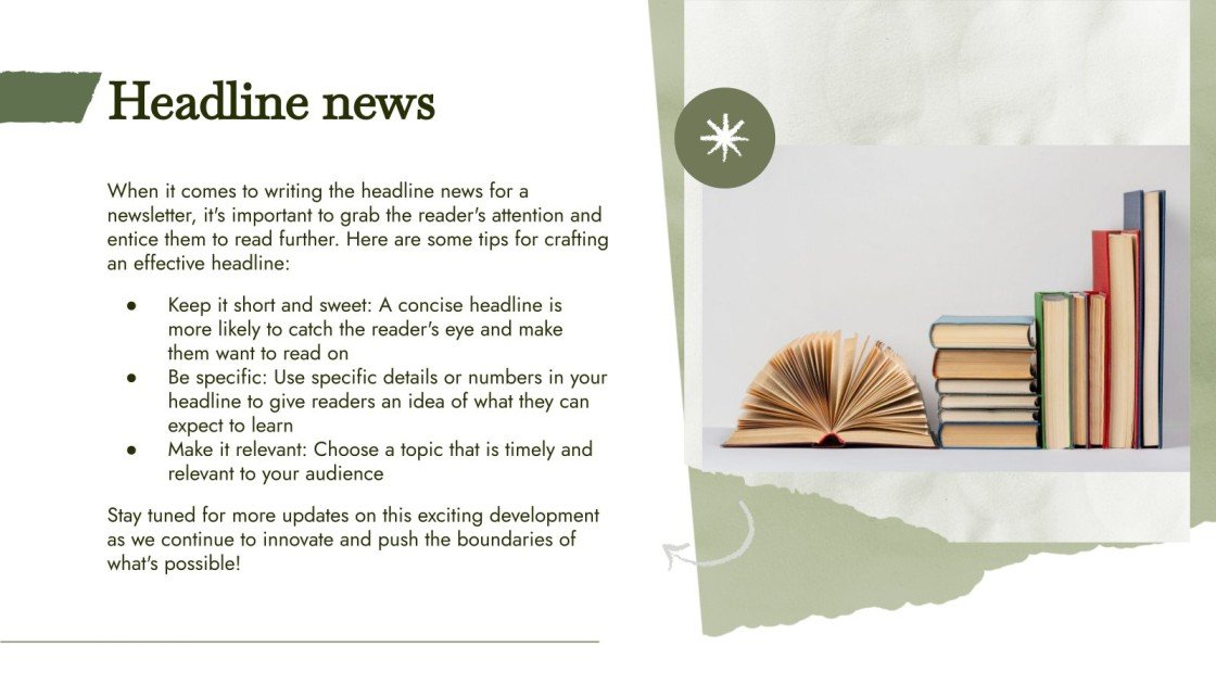 Book Lovers Newsletter Presentation