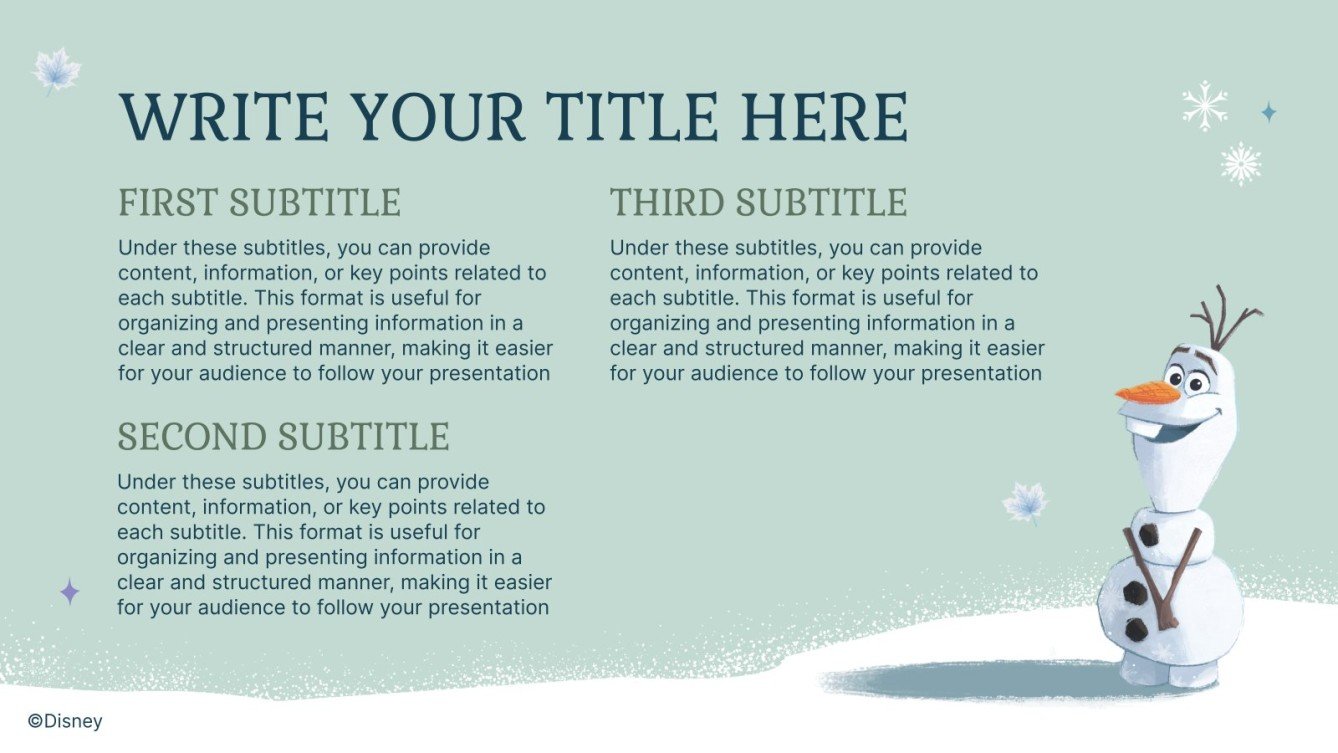 Discover Frozen Presentation