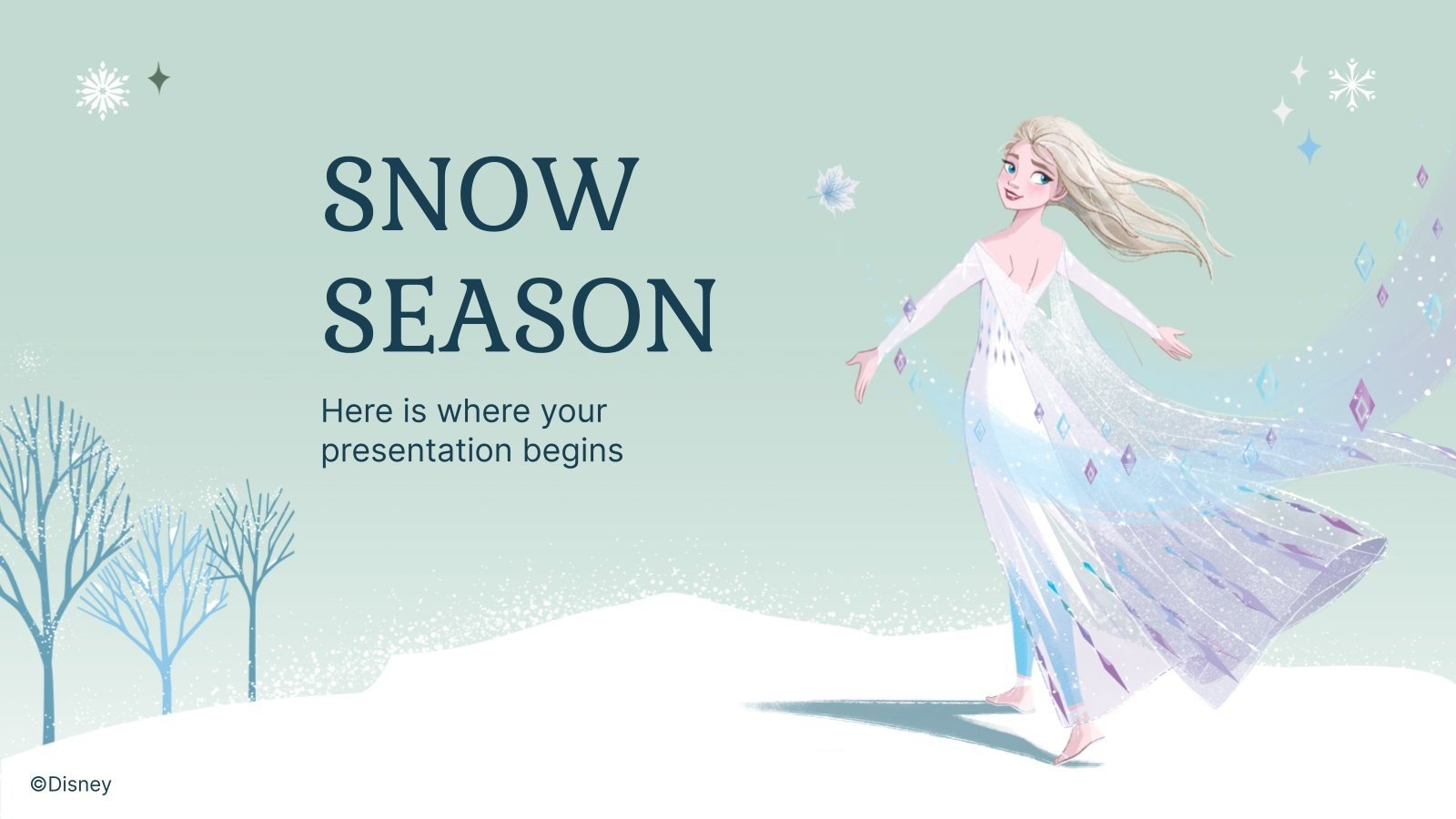 Plantillas de PowerPoint y Google Slides de Frozen